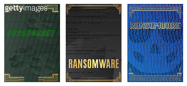 Luxury deluxe Ransomware Background vector illustration. Abstract ...