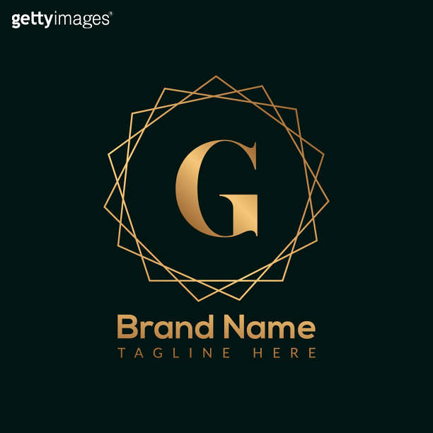 Premium letter G logo icon design. Luxury jewelry frame gem edge ...
