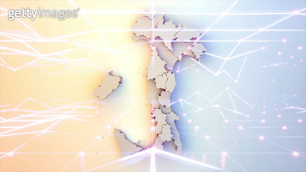 Italy map animation 이미지 (1488624592) - 게티이미지뱅크