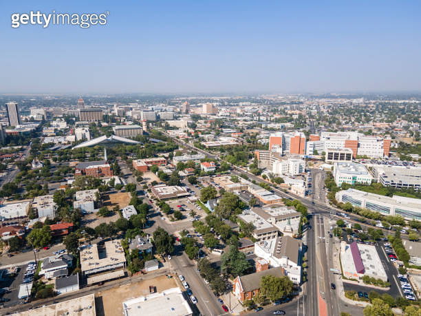 Fresno , California downtown aerial 이미지 (1731777705) - 게티이미지뱅크