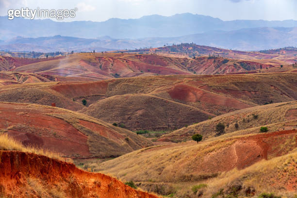 Devastated central Madagascar landscape - Mandoto, Vakinankaratra ...
