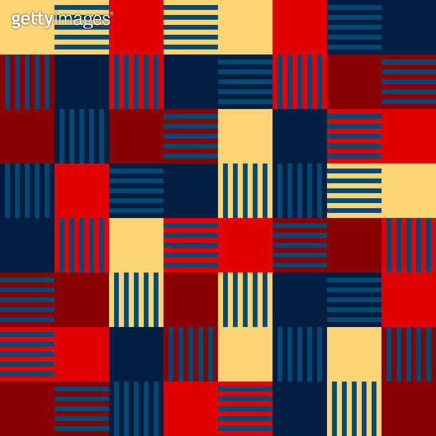 Modern vector abstract seamless geometric pattern with mosaic of ...