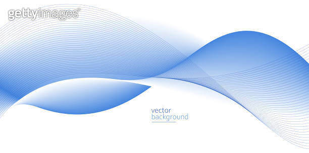 Smooth flow of wavy shape with gradient vector abstract background ...