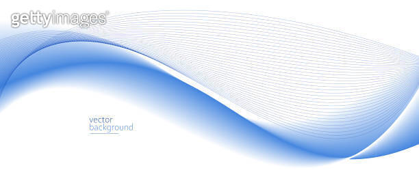 Smooth flow of wavy shape with gradient vector abstract background ...