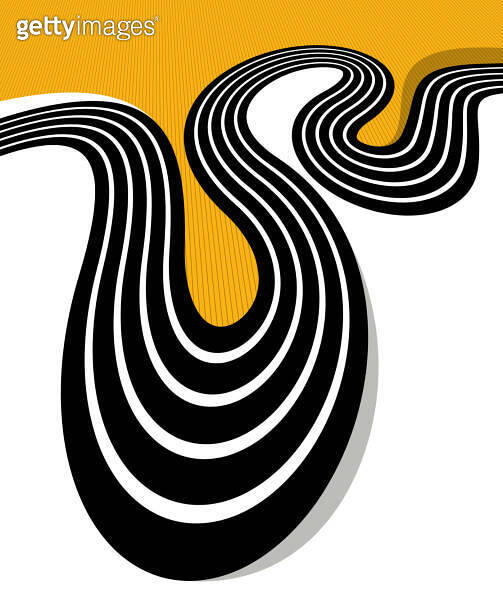 Lines in motion vector abstract background, 3D perspective creative ...