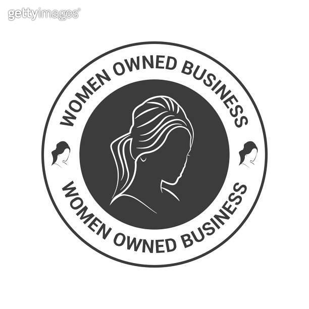 Women Owned Logo. Women Owned vector logo design. Women Owned business ...