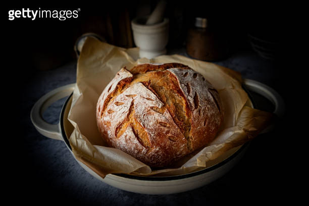 rustic beautiful bread loft. Baking at home. 이미지 (1724551412) - 게티이미지뱅크
