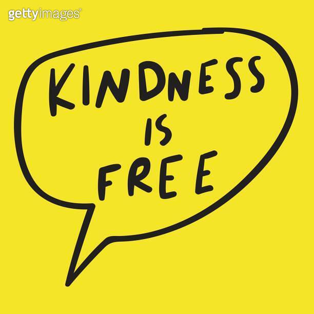 Kindness is free. Speech bubble. 이미지 (1677817533) - 게티이미지뱅크