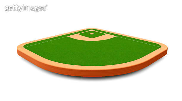 Baseball field. grand baseball stadium field Isometric 3d illustration ...