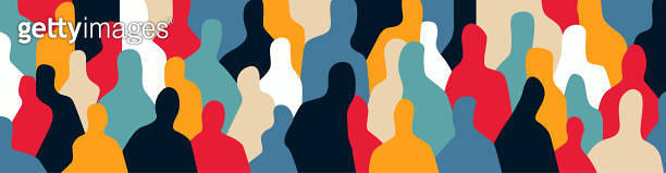 human society modern psychology abstract vector illustration ...