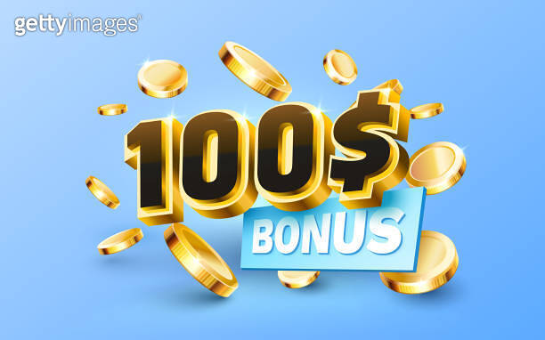Bonus 100 coupon special voucher, Check banner special offer. Vector ...