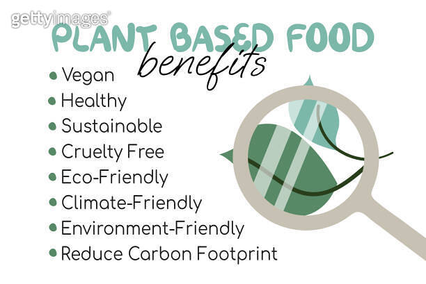 Plant based food benefits infographic vector illustration (1488327929 ...
