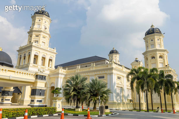 Sultan Abu Bakar State Mosque Building, Masjid, Johor Bahru, Malaysia ...