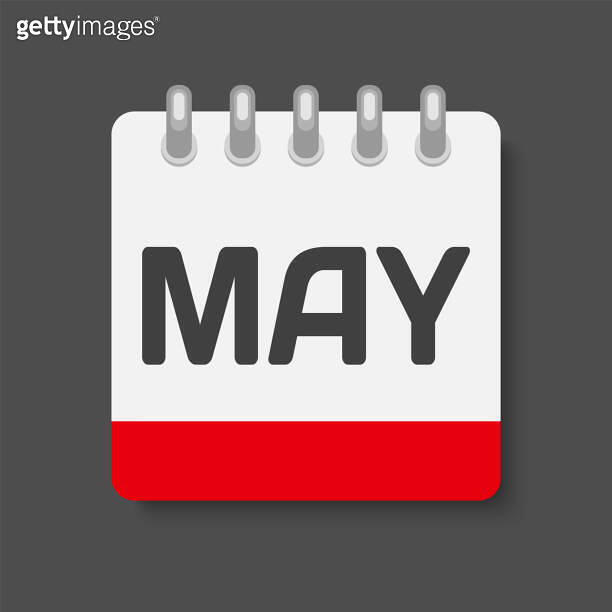 Vector template icon calendar, month May (1732413058) - 게티이미지뱅크