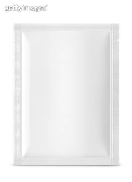 Empty product packaging bag mockup isolated on white background. 이미지 ...