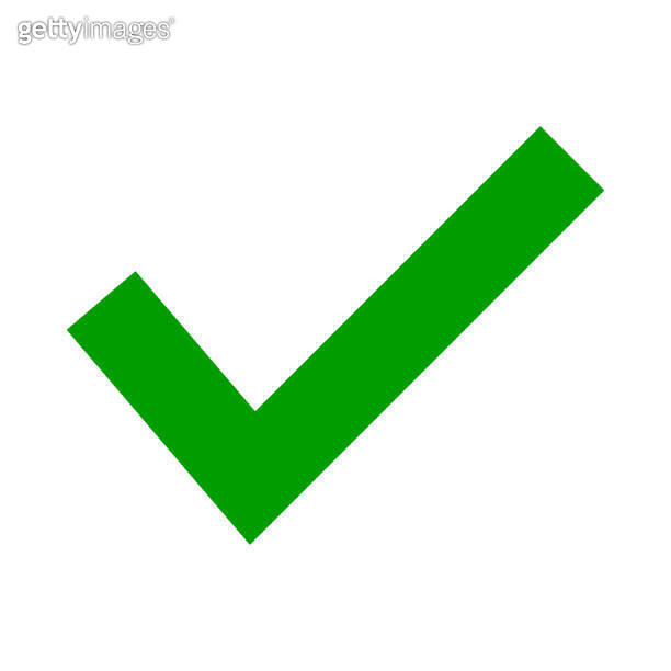 Simple green check mark icon. Correct answer mark. Vector. (1511330434 ...