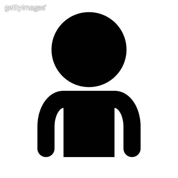 Human upper body silhouette icon. Vector. 이미지 (1478686331) - 게티이미지뱅크