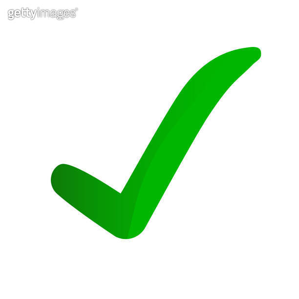 Modern green checkmark icon. Decision or good mark. Vector. (1478682728 ...