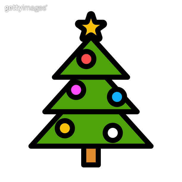 Christmas tree icon. Holy tree. Vector. 이미지 (1513973200) - 게티이미지뱅크