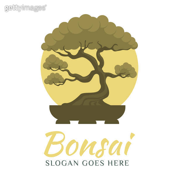 Bonsai symbol. Vector Illustration of Bonsai symbol Design Template ...