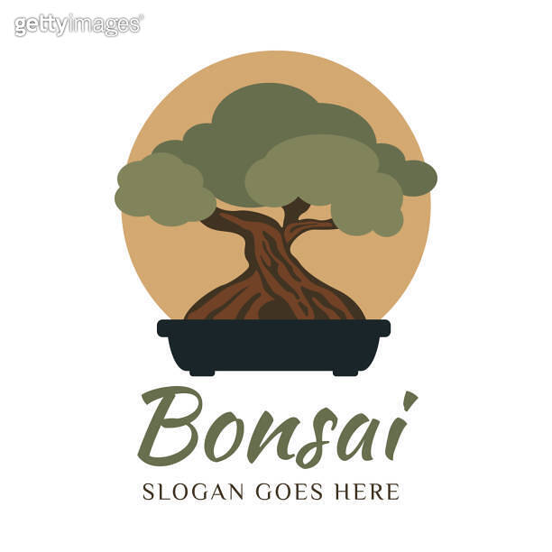 Bonsai symbol. Illustration of Bonsai symbol Design Template Tree ...