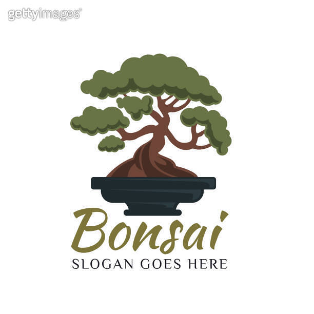 Bonsai symbol. Bonsai symbol Design Tree Vector In Flat Design Style ...