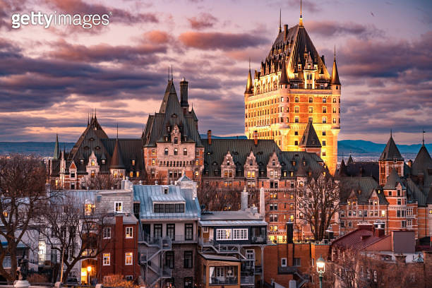 Quebec City Canada sunset view 이미지 (1467340998) - 게티이미지뱅크