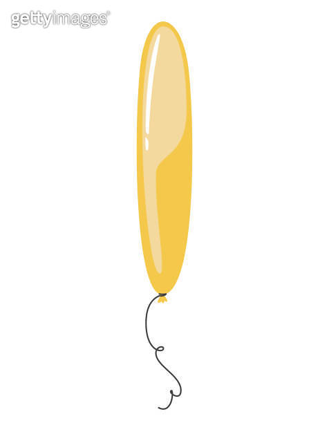 Oval shaped balloon in cartoon style. (1473664853) 일러스트, 무료 일러스트, 아이콘 ...