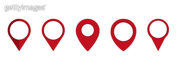Pin map location icons. Location map icon. Vector illustration. Map pin ...