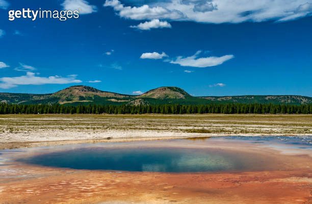 Stunning geysers natural springs and bodies of water in a majestic ...
