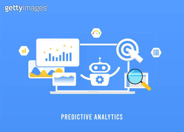 Marketing Predictive Analytics concept. ML forecasts customer behavior ...