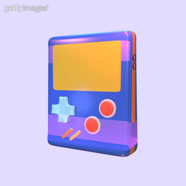 3D icon video games game bot rendered isolated on the colored ...