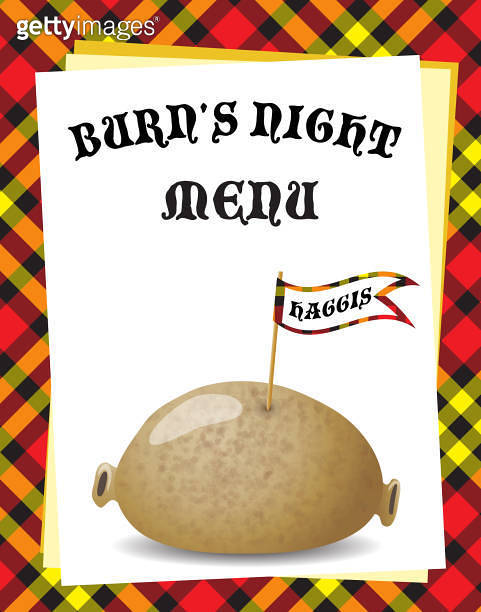 Burn's Night menu (1481280819) - 게티이미지뱅크