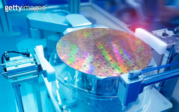 Silicon Wafers and Microcircuits with Automation system control ...