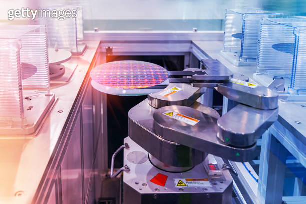 Silicon Wafers and Microcircuits with Automation system control ...