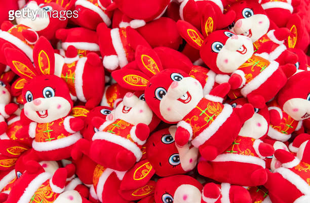 Tradition Chinese cloth doll rabbit,2023 is year of the rabbit,Chinese ...