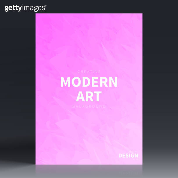 Brochure template layout, Pink cover design, business annual report ...