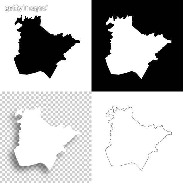 Estill County, Kentucky. Maps for design. Blank, white and black ...