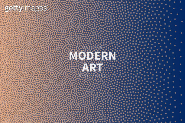 Abstract design with dots and Gray gradients - Stippling Art - Trendy ...