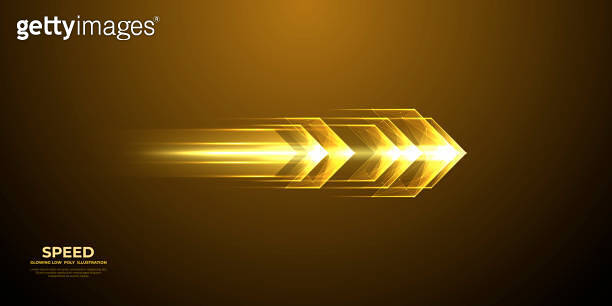 Glowing Speed Up Arrow gld 이미지 (1727806168) - 게티이미지뱅크