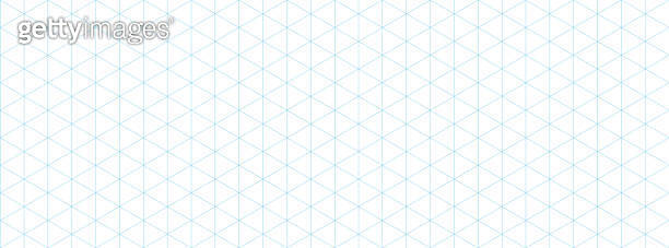 Blue isometric grid graph paper background. Seamless pattern guide ...