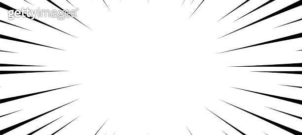 Comic book speed lines. Action lines Manga effect. Pattern of fast ...