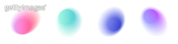 Blur round shapes, color gradation and light. Soft and gradient effects ...