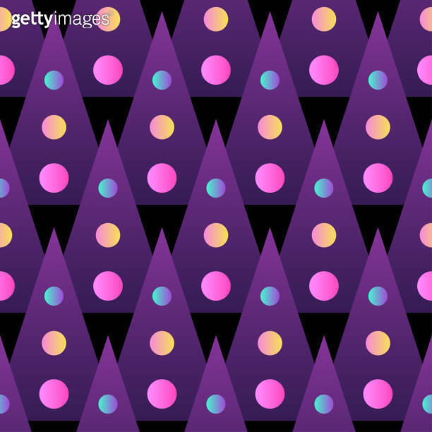 Seamless Textile Fabric Swatch Template. Geometric Triangle Cone ...