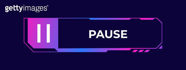 Pause button. Gradient stream button. Vector illustration 이미지 ...