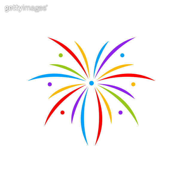 Rainbow Firework Element Vector Design (1701348401) 일러스트, 무료 일러스트, 아이콘 ...