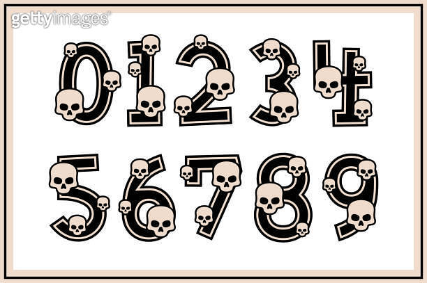Versatile Collection of Skull Numbers for Various Uses 이미지 (1718552253 ...