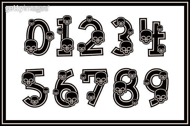 Versatile Collection of Skull Numbers for Various Uses (1718556937 ...