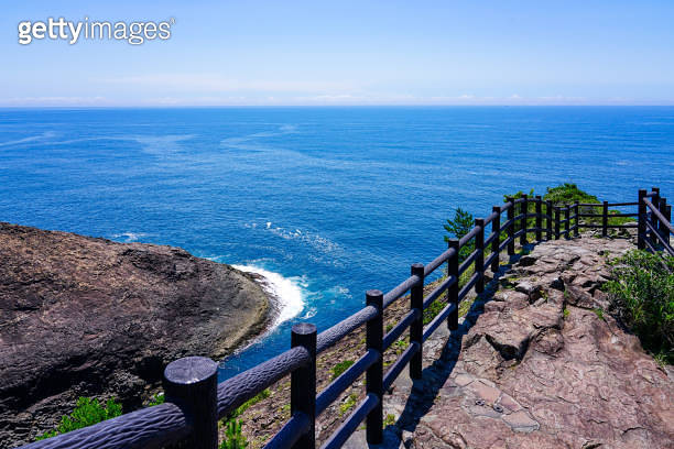 the "Umagase Observatory" where a 70m cliff rises 이미지 (1471836872) - 게티 ...