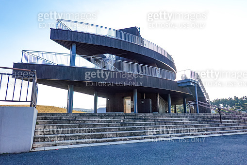 Sunny observation deck at Funabashi Sanbanze Seaside Park (Funabashi ...